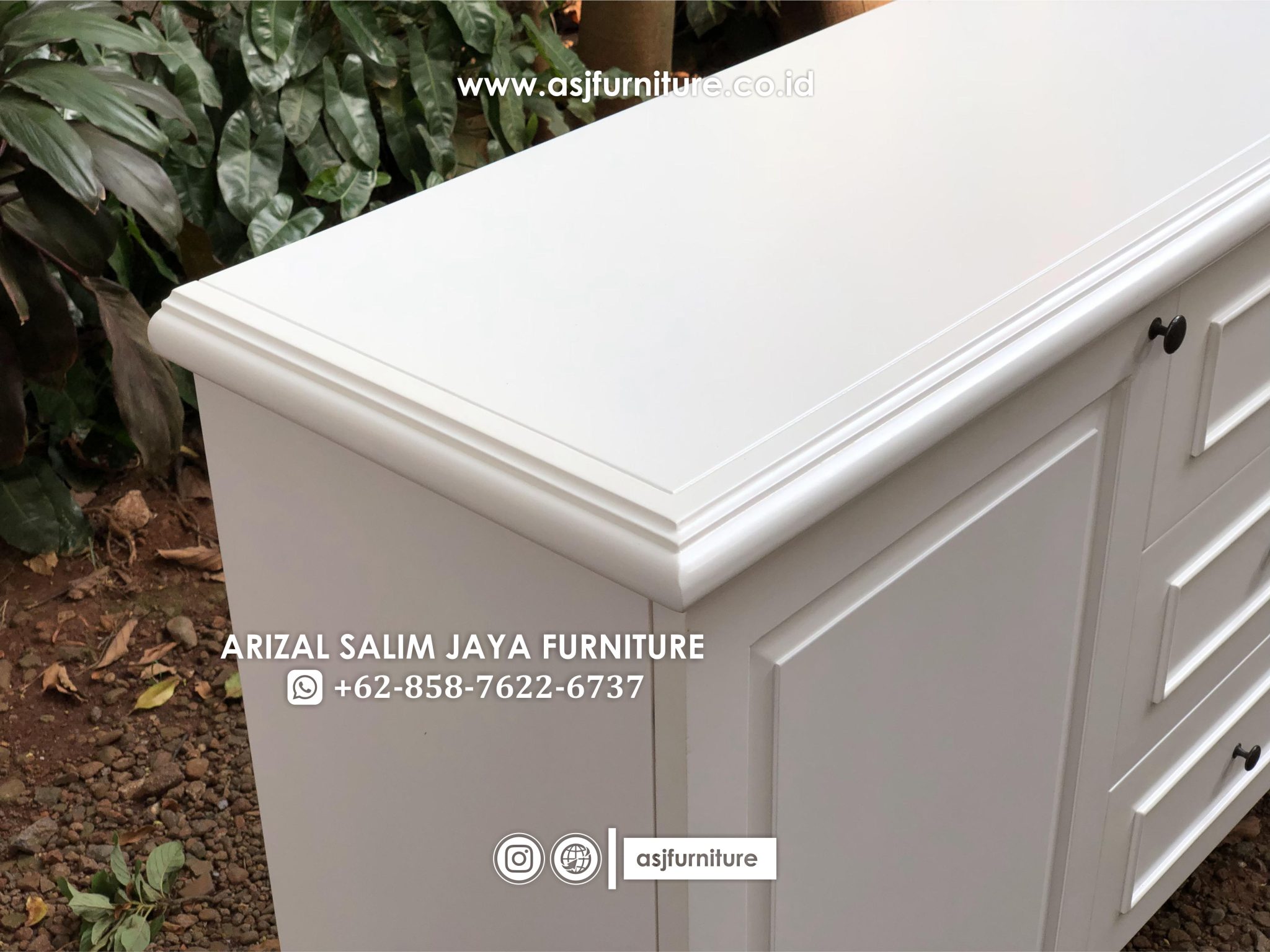 Buffet Modern Putih Minimalis - ASJ Furniture Jepara